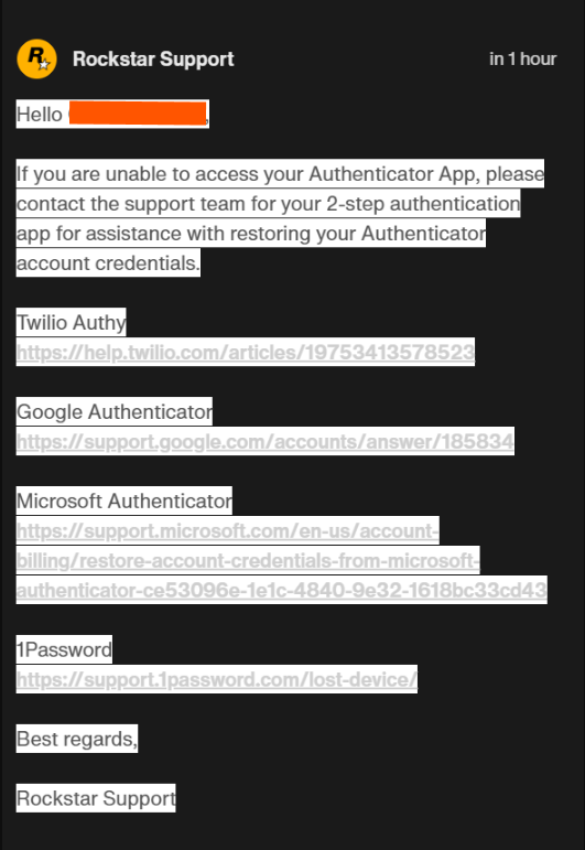 2-Step Verification Code Rockstar Games - Microsoft Q&A