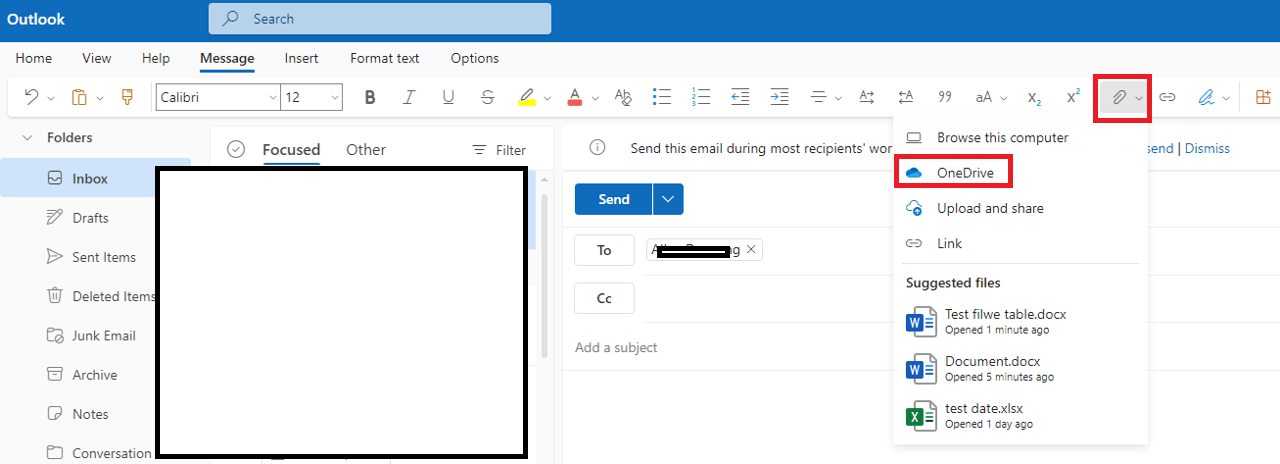 File Download Issue as Attachment for Outlook from One Drive ...