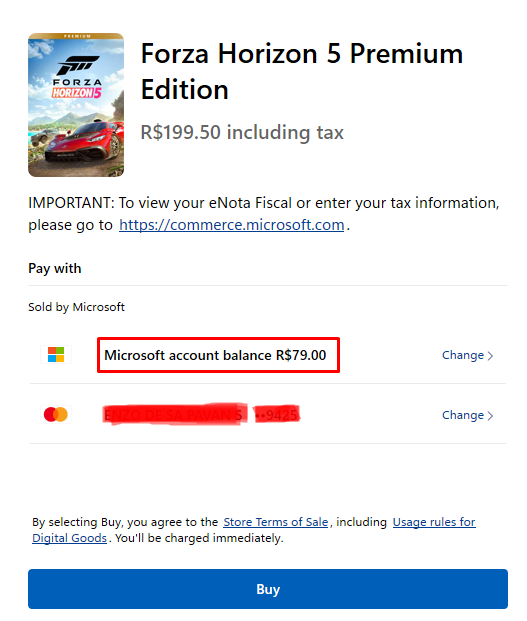 Can't use balance in a Microsoft Store purchase - Microsoft Q&A
