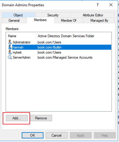 Administrator privileges for other administrators users different from ...