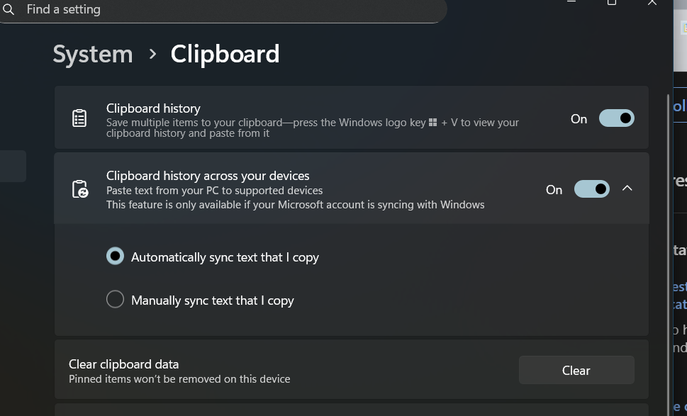 Phone Link / Windows - Cannot copy & paste - Microsoft Q&A