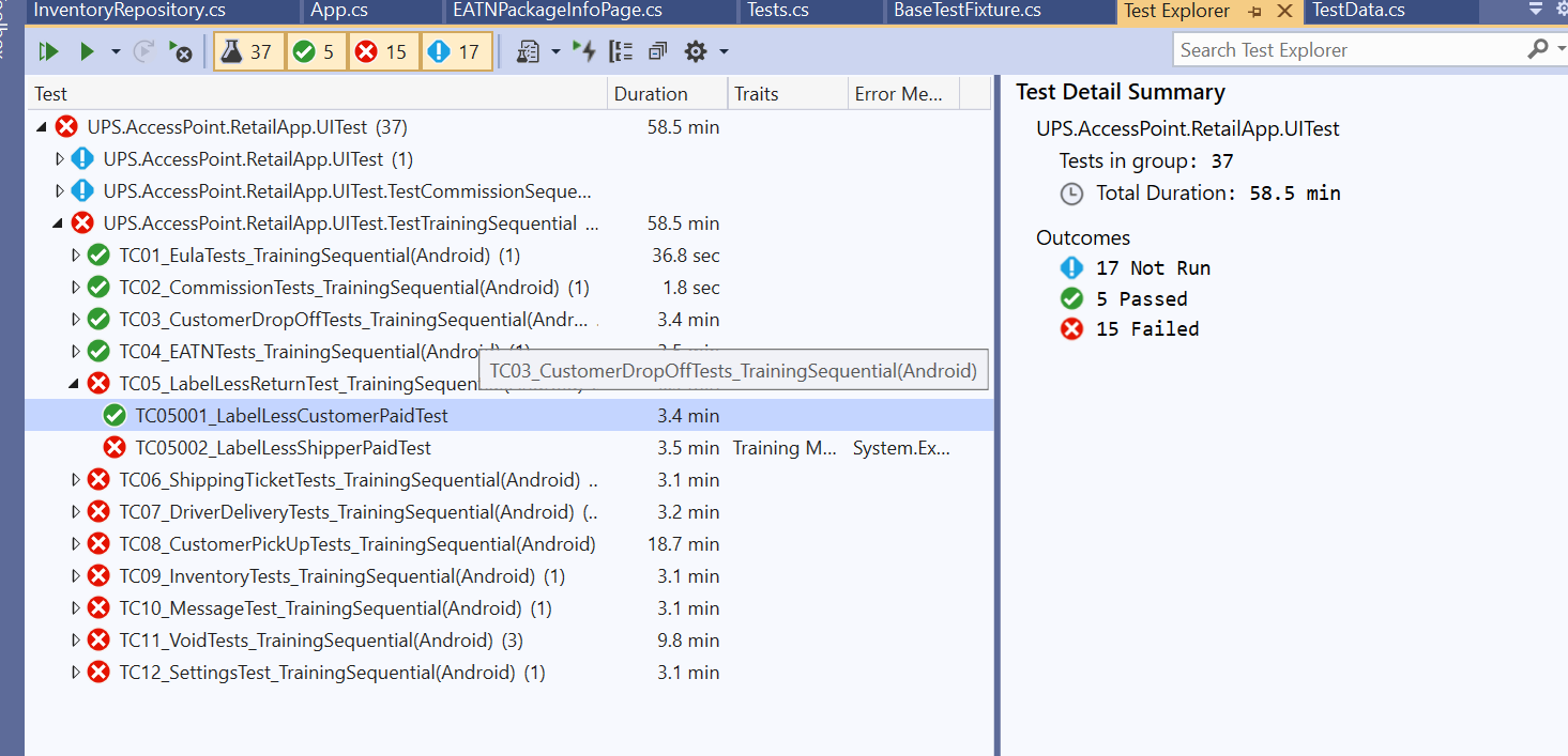 Xamarin Ui Test Inconsistent Behavior Microsoft Qanda