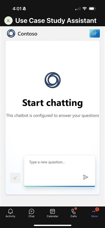 Chatbot interface could load in team after publishing - Microsoft Q&A