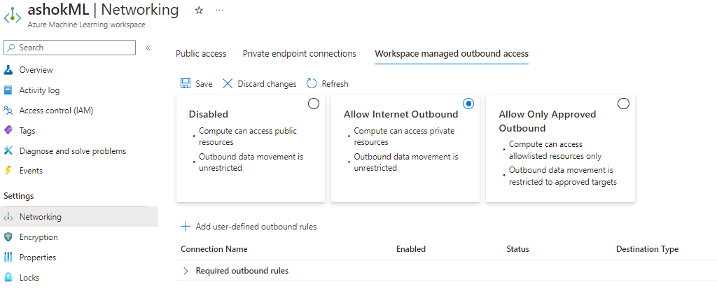I need to obtain public ip address of my managed online endpoint ...