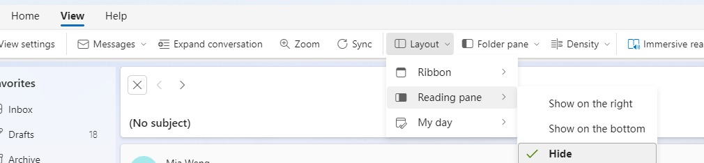 Email subject ribbon box appeared in outlook. - Microsoft Q&A