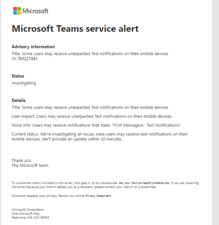 FCM Messages Test Notification!!! - Microsoft Q&A