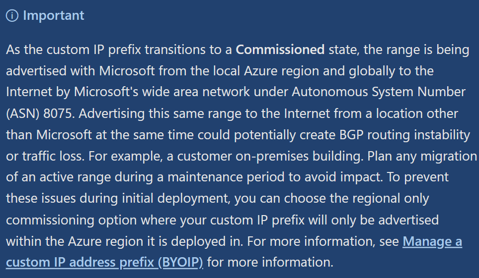 Use of public IP pool allocated to an Organization in Microsoft Azure - Microsoft Q&A