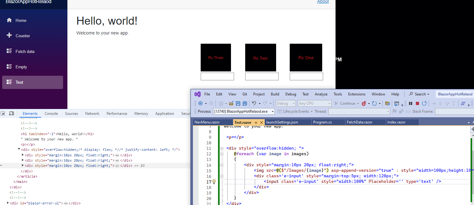Arrange picture from right to left in Blazor - Microsoft Q&A