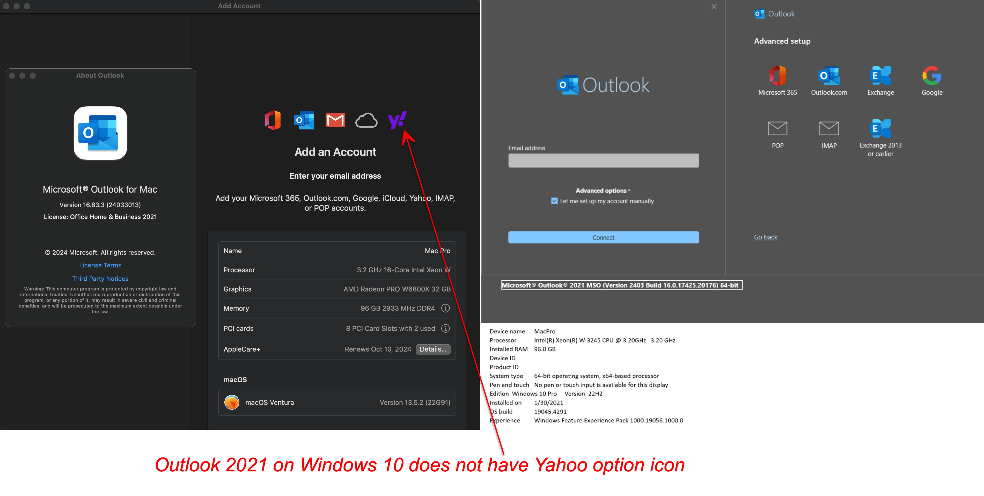 Windows Outlook 2021 does not work for Yahoo - Microsoft Q&A