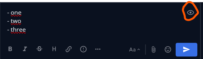 MS teams: switch between preview and raw Text when composing message ...