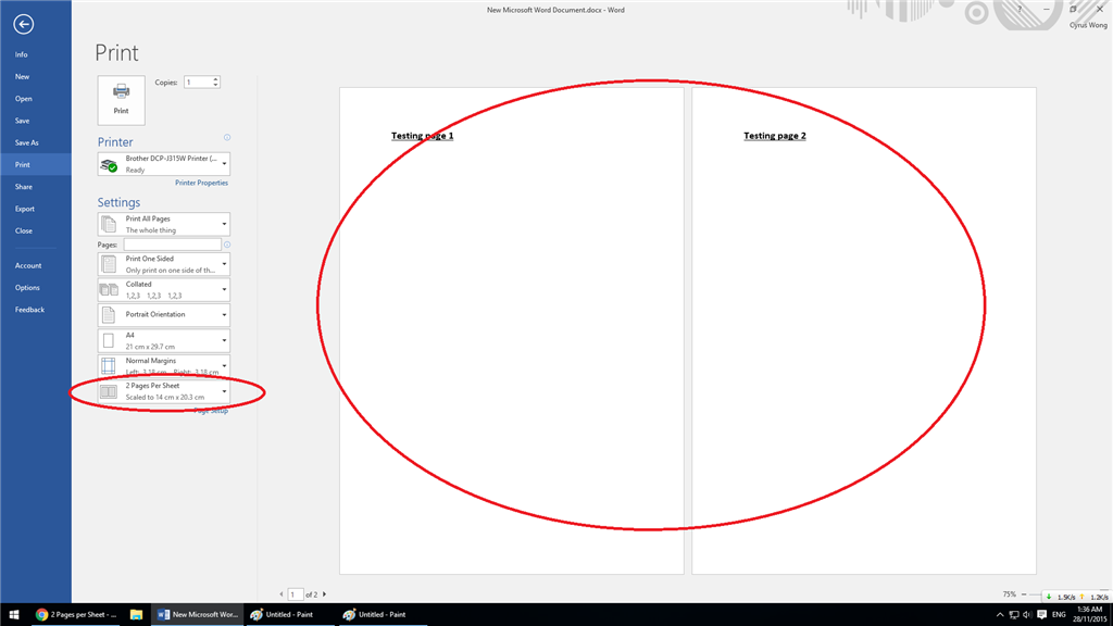 2 or multiple pages per sheet not working - Microsoft Q&A