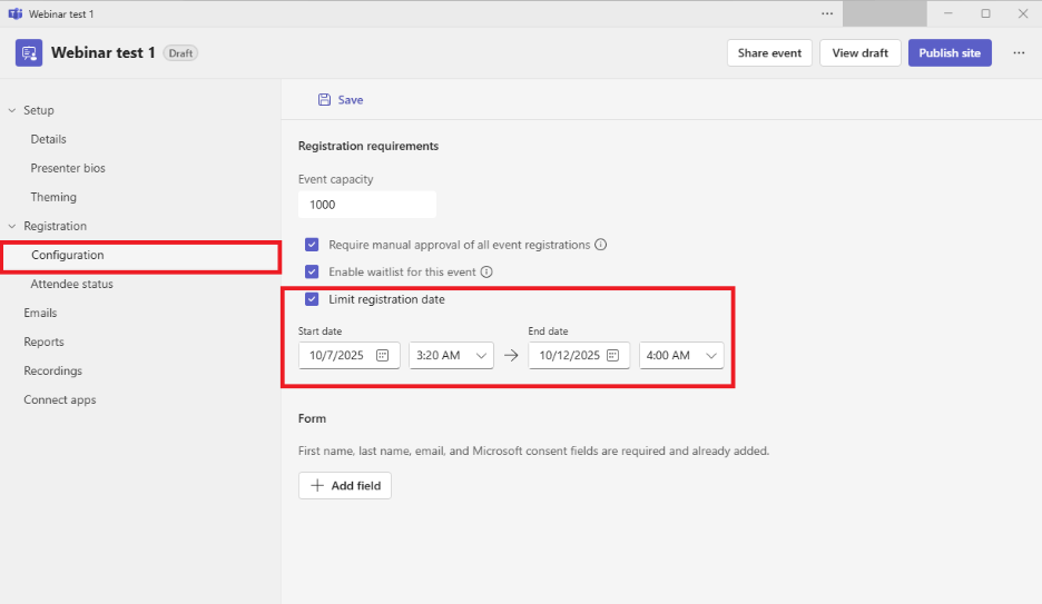 Unable to register for a webinar - blank screen showing - Microsoft Q&A