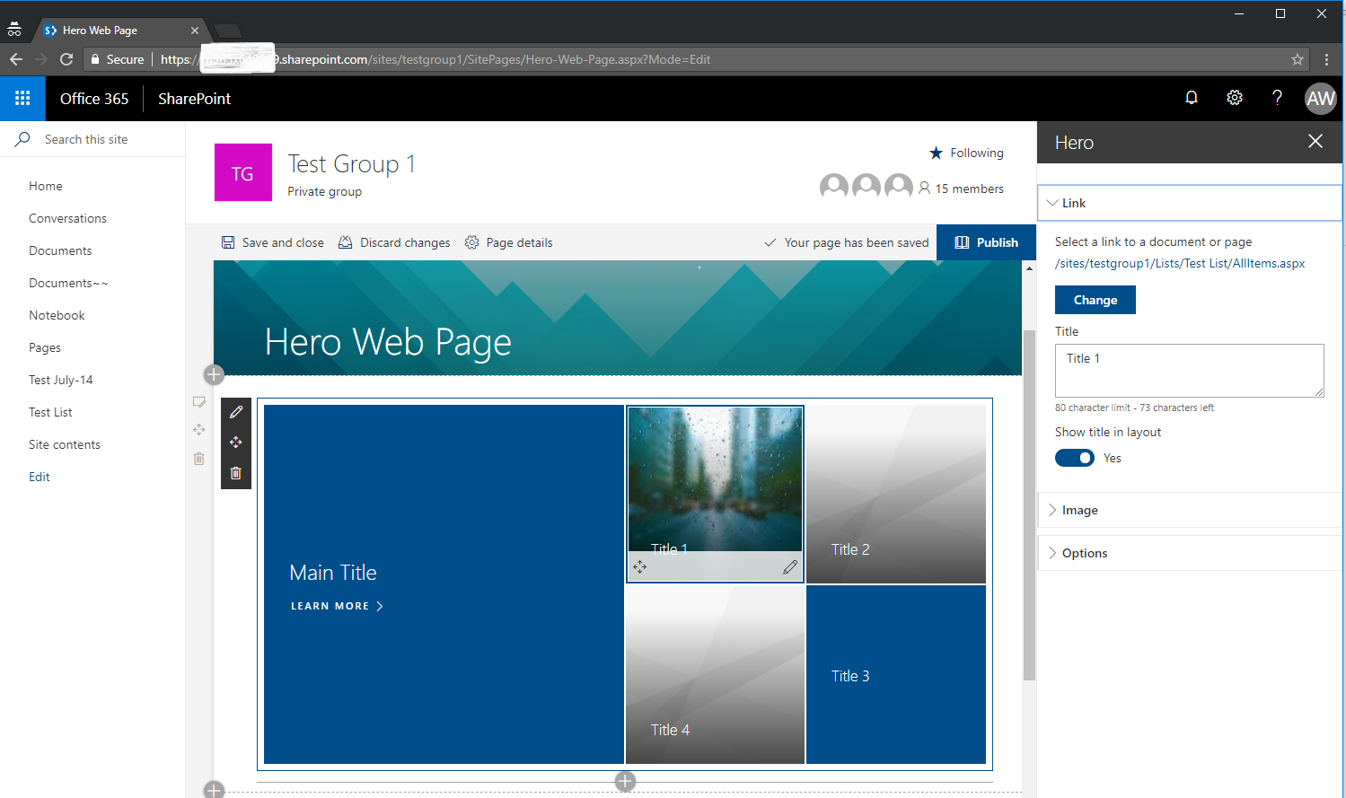 Modern Pages Not Working Correctly - Hero Web - part not showing Titles ...