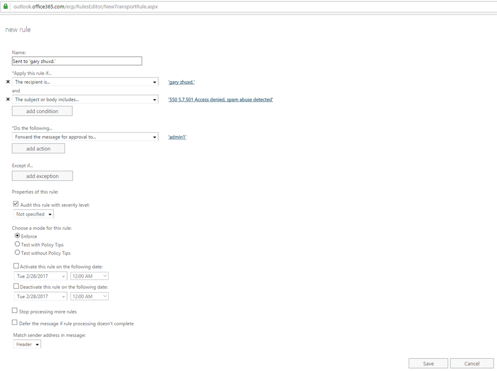 How to Create forward external postmaster address to mailbox user ...