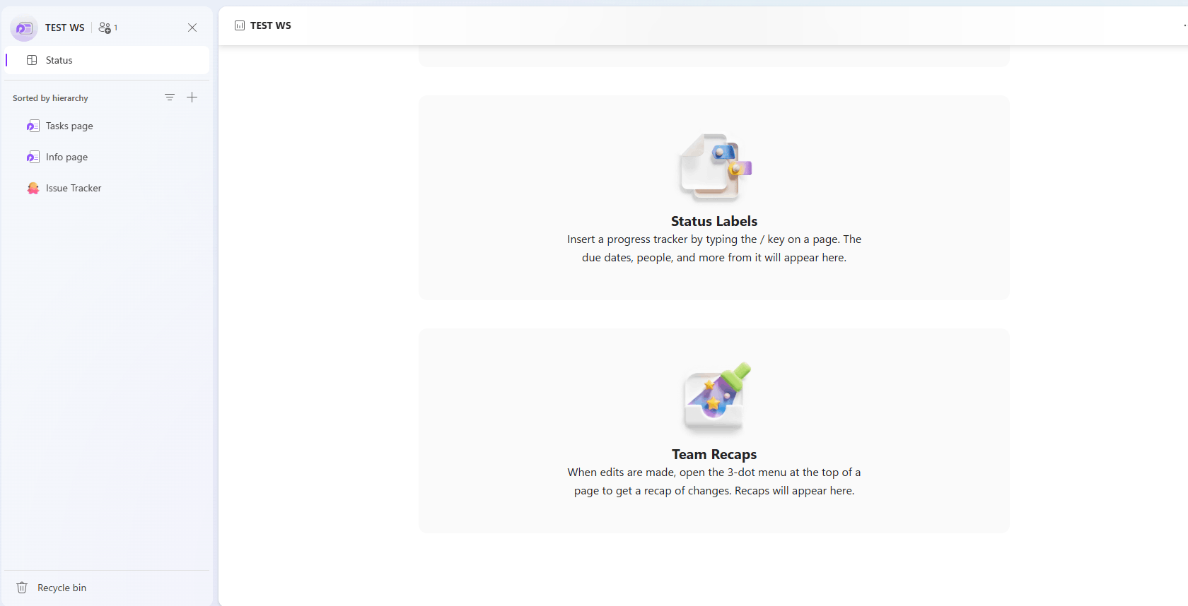 Status page for Workspaces in Loop - Microsoft Q&A