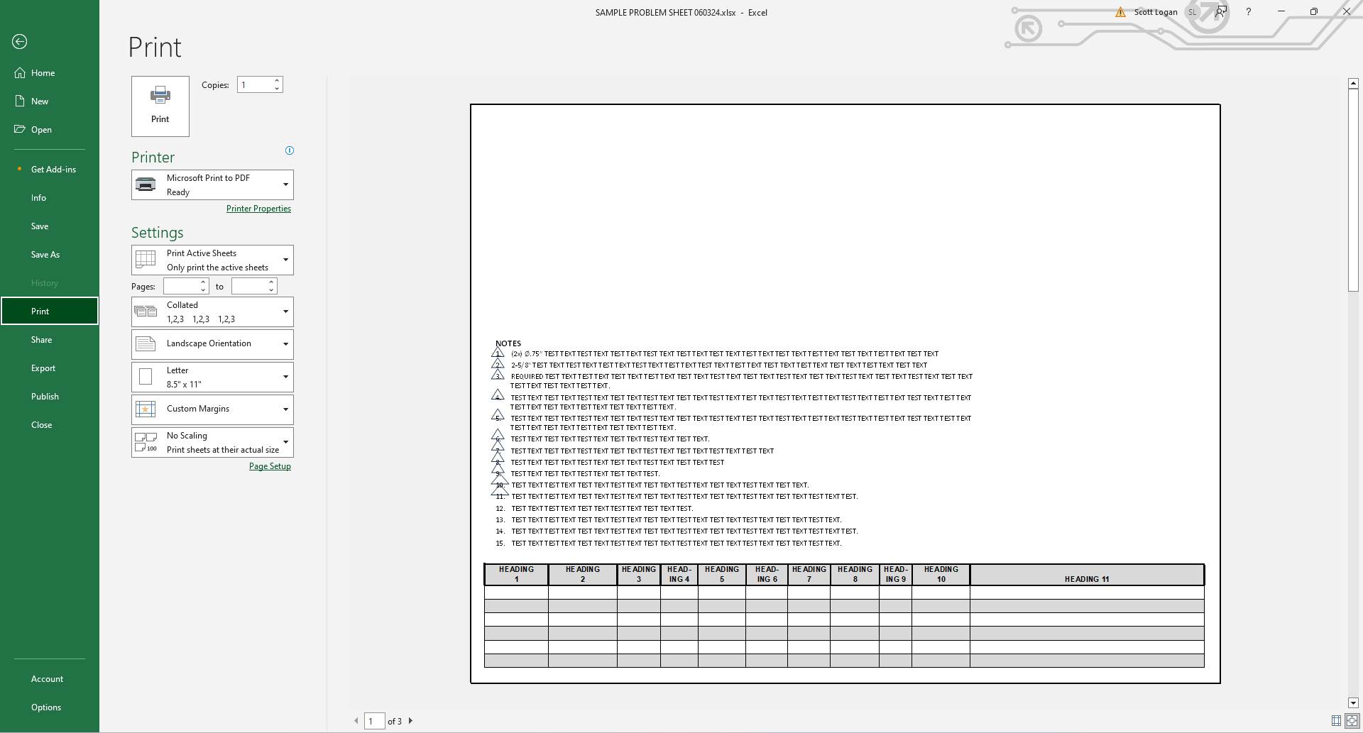 Excel Objects Move In Print Preview, Print, & Save As PDF - Microsoft Q&A
