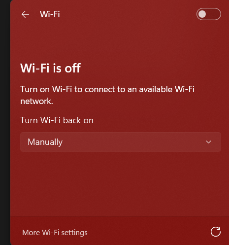 Wifi will not switch on/wireless not working - Microsoft Q&A