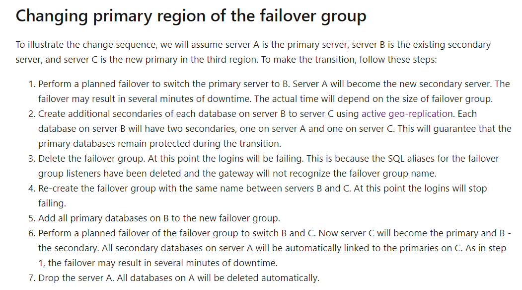 question on geo-replication and Failover groups on Azure SQL database ... question on geo-replication and Failover groups on Azure SQL database ...