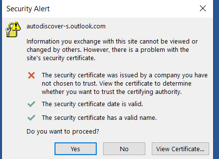 outlook modern authentication issue while setting upon in windows 2022 server - Microsoft Q&A