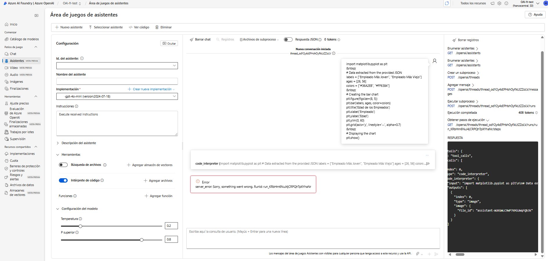 Azure OpenAI Assistants - thread.run.failed generating image with Code Interpreter - Microsoft Q&A