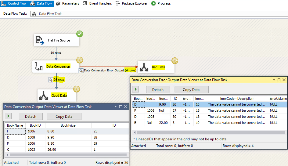 Flatfileimport Via Ssis Conversion Microsoft Qanda