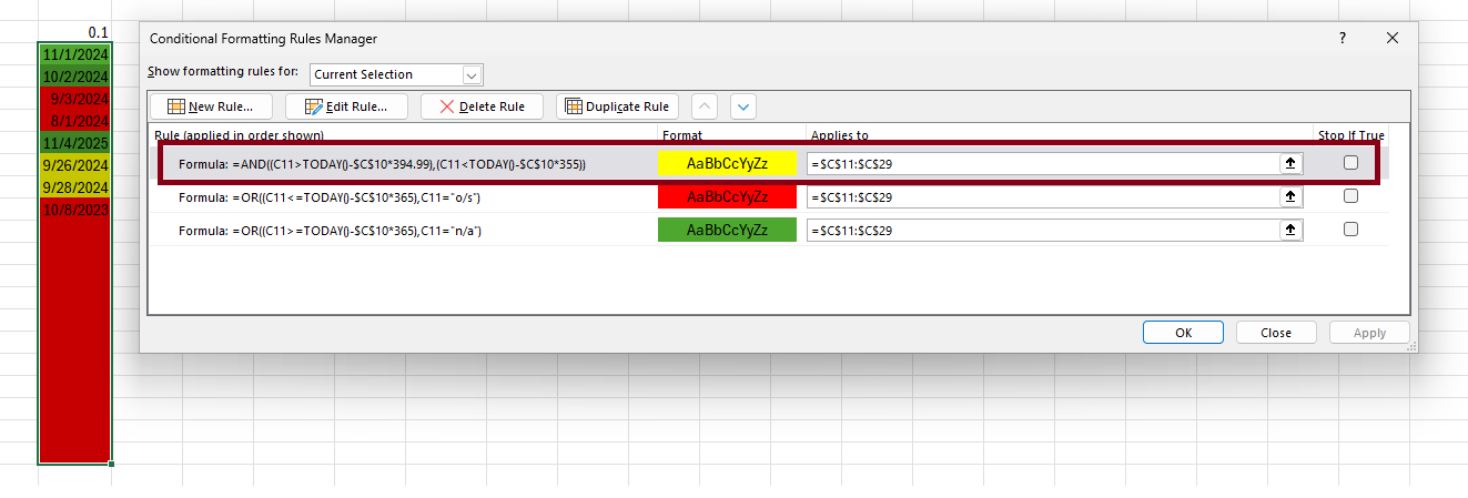 Conditional Formatting - Microsoft Q&A