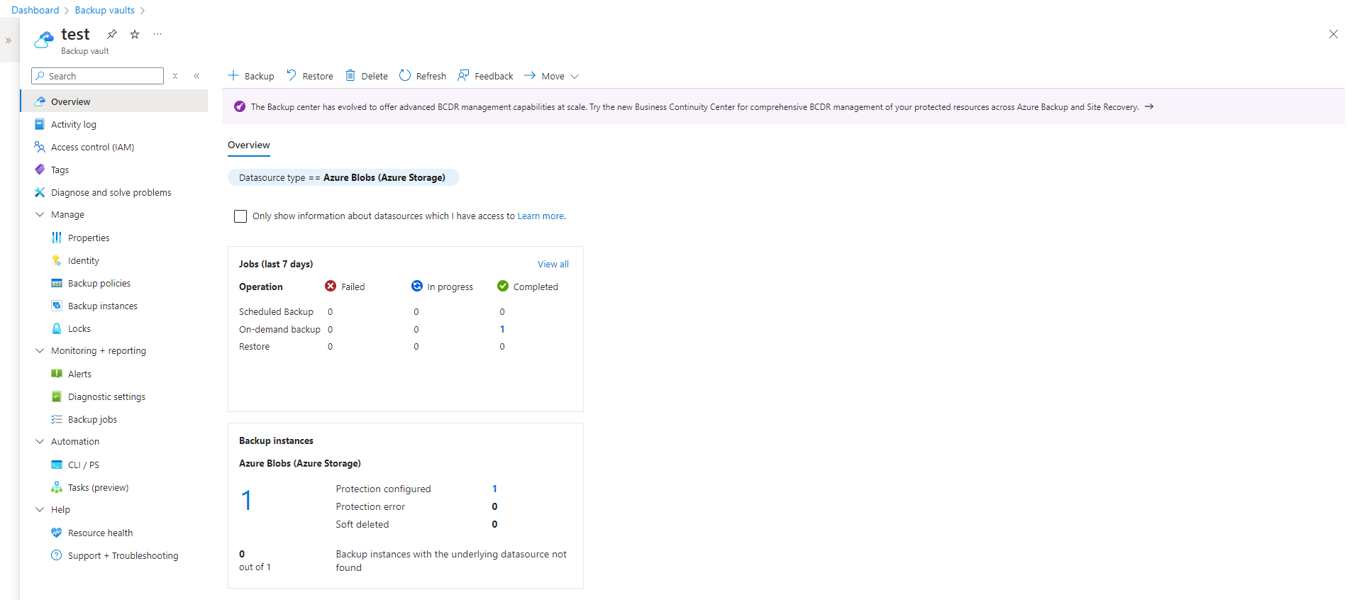 [backup Vaults] Clarification On Azure Monitor Metrics Values Microsoft Qanda