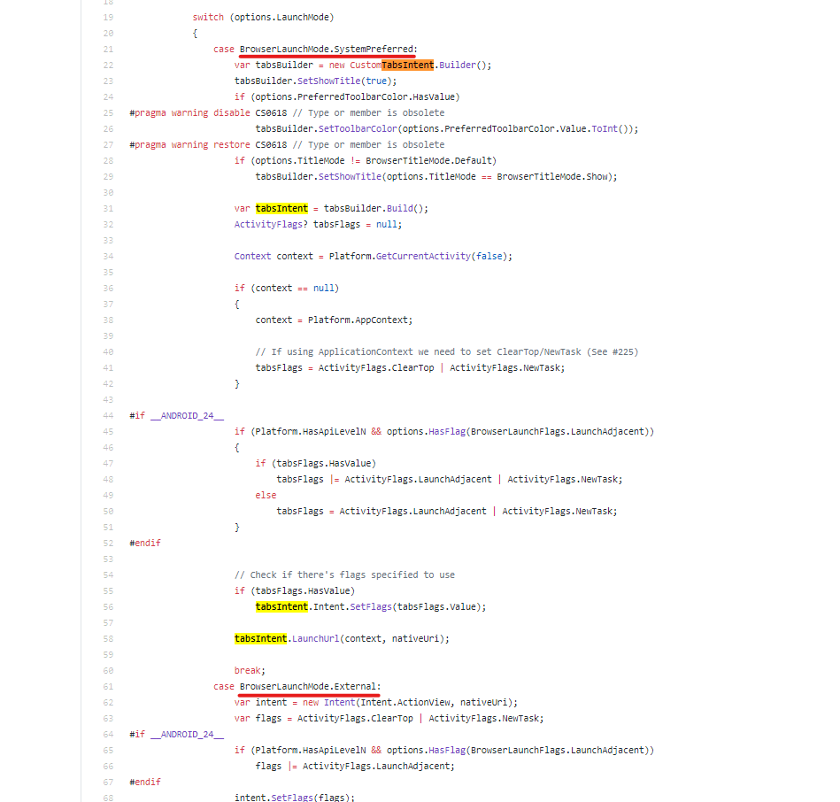 Open Browser In Xamarinessentails Not Working Properly Xamarinforms Android Microsoft Qanda