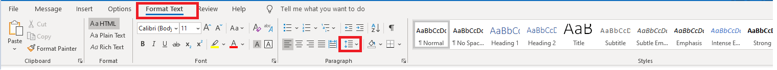 Change default paragraph spacing in outlook emails - Microsoft Q&A