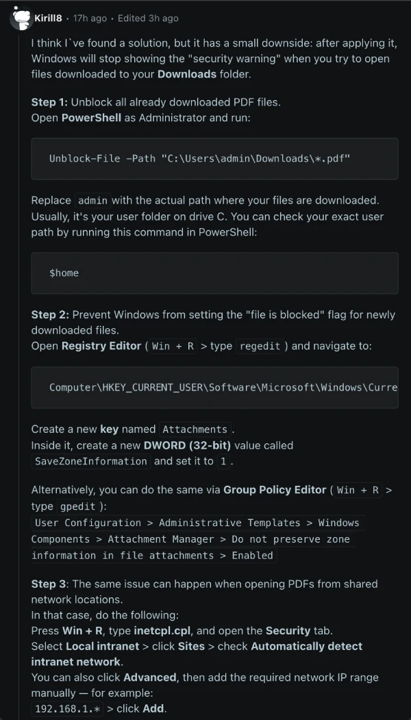 No puedo ver los archivos *.pdf en el panel de vista previa - Microsoft Q&A