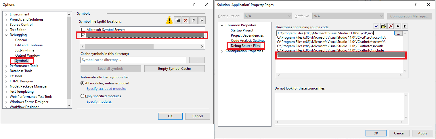 CMAKE steps to generate VS2012 with Debugger PDB and Src file settings/configuration - Microsoft Q&A