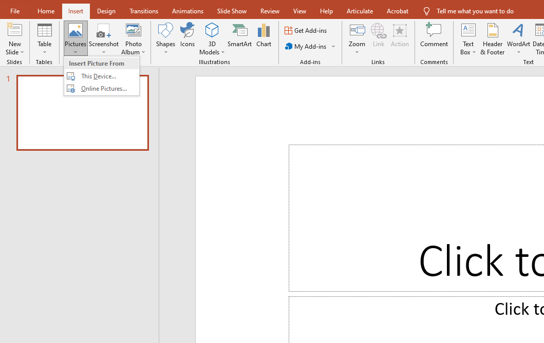 Missing Insert Stock Image option in Powerpoint - Microsoft Q&A