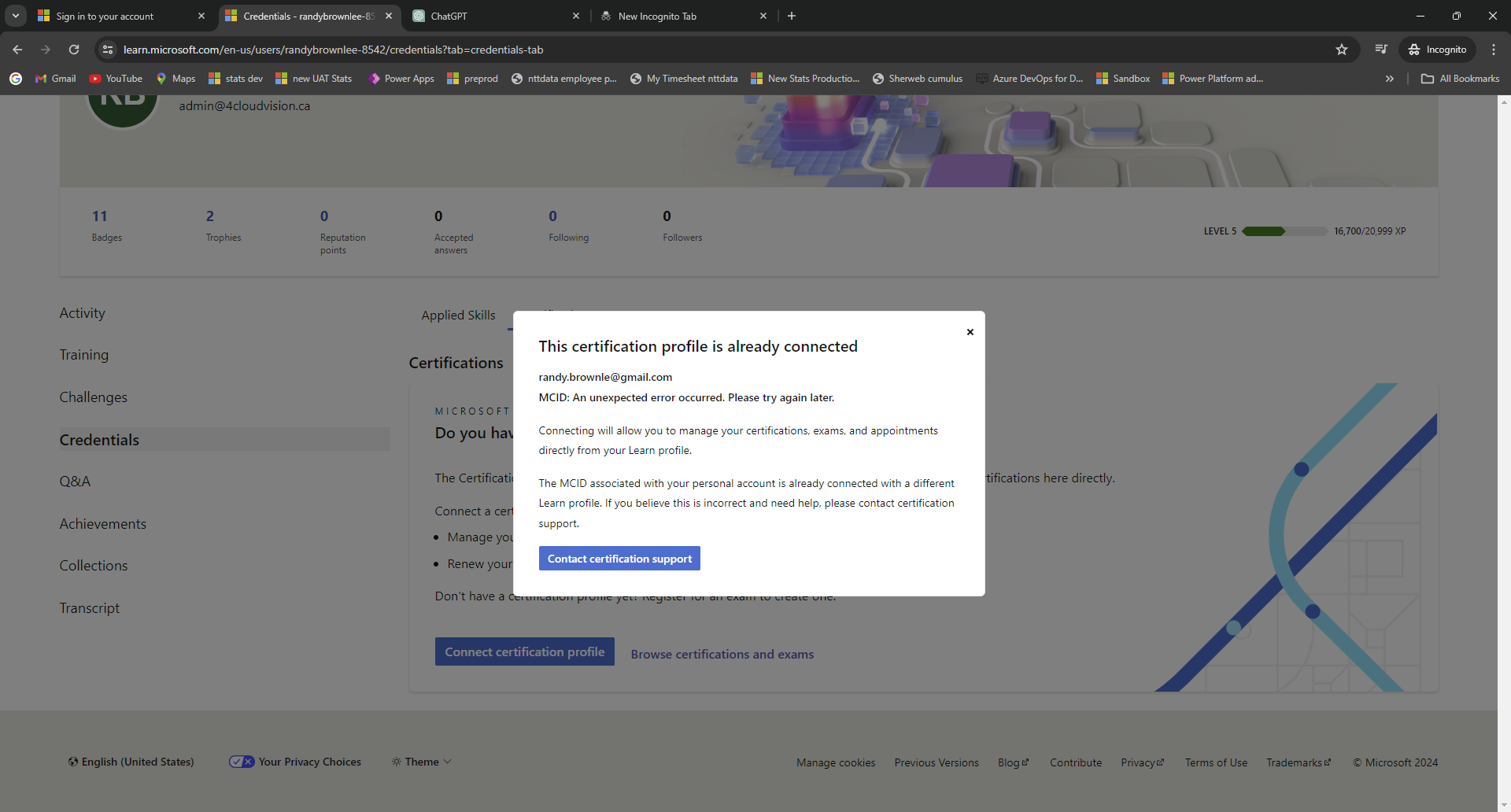 When I try to do a certification renewal the exam renewal does not show ...
