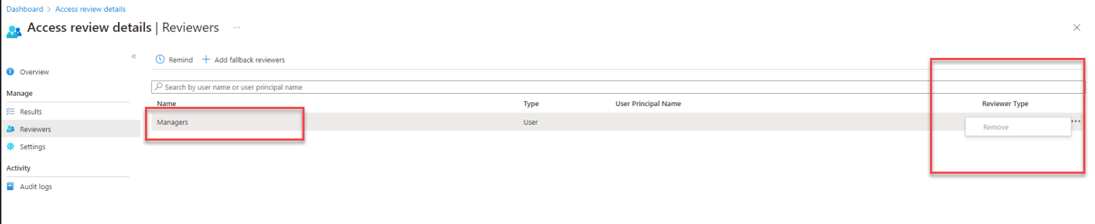 How to delete Review Type of a Group? - Microsoft Q&A