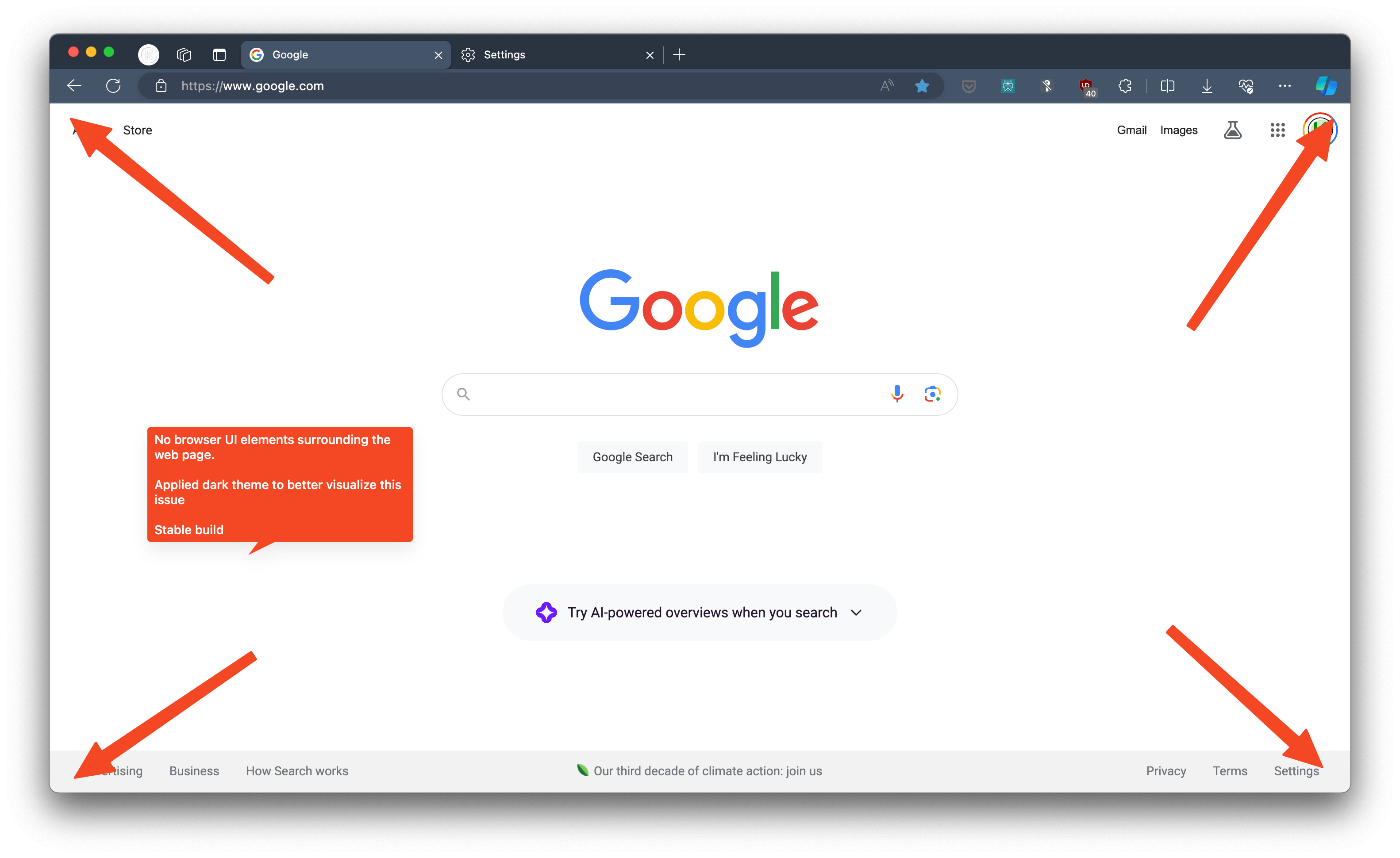 No "Try the new look of Microsoft Edge" option in Edge Stable ...