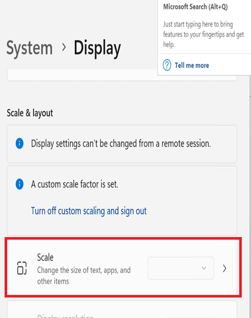 OneNote "Search Notebooks" field covers the title and won't move ...