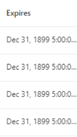 Quarantine policy is showing an expiry date of Dec 31, 1899 - Microsoft Q&A