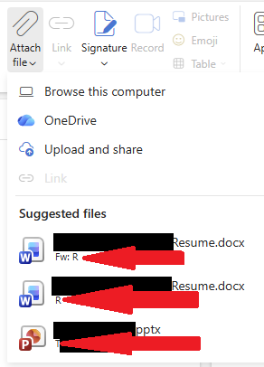 New Outlook: Attach File > Suggested Files List Is Outdated - Microsoft Q&A