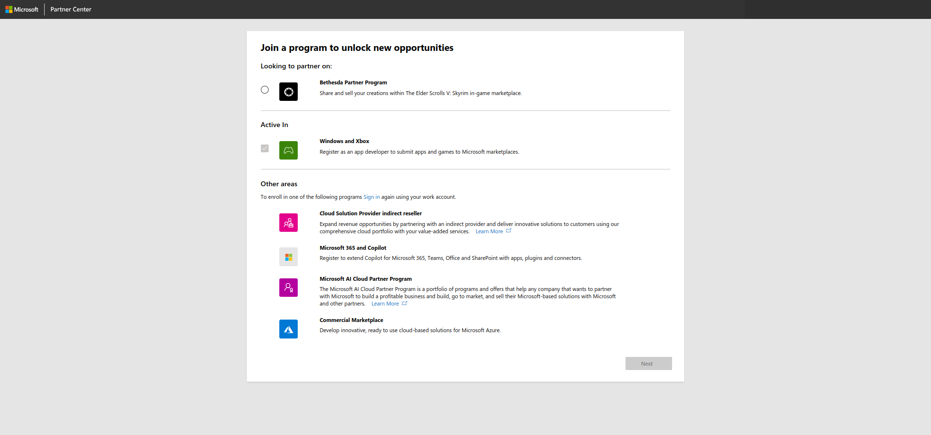 Partner option is not showing in legal info page and also not getting ...
