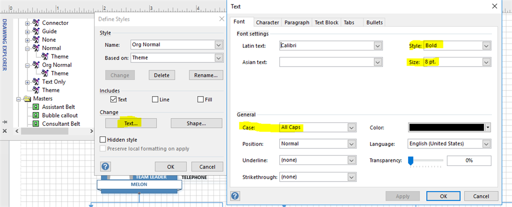 Custom text setting in visio shapes - Microsoft Q&A