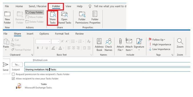 Outlook Task Sharing - Microsoft Q&A