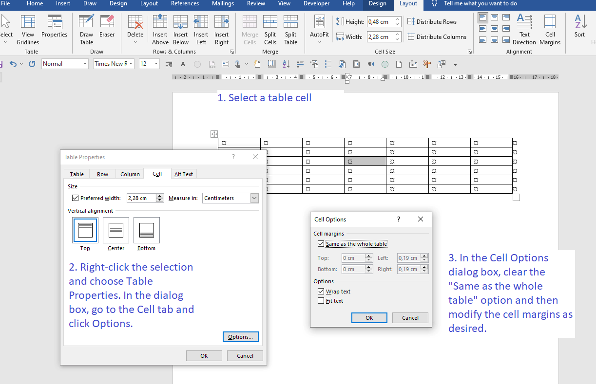 How can I make table cell borders transparent? - Microsoft Q&A