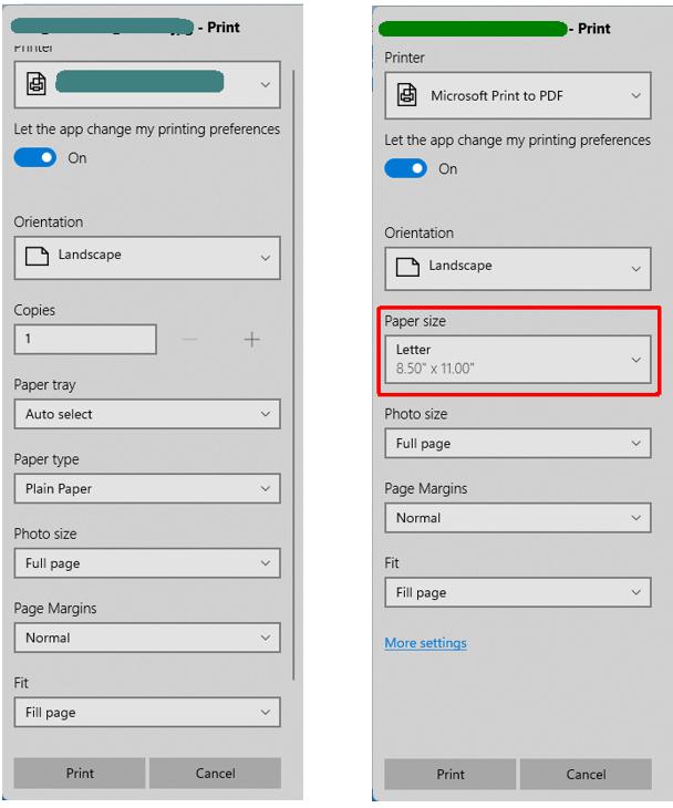 How to display Paper size option in Windows Photo? - Microsoft Q&A