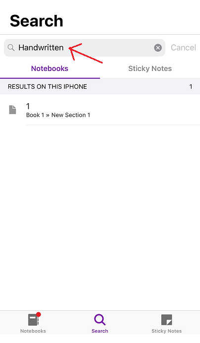 OneNote search function on the iPhone - Microsoft Q&A