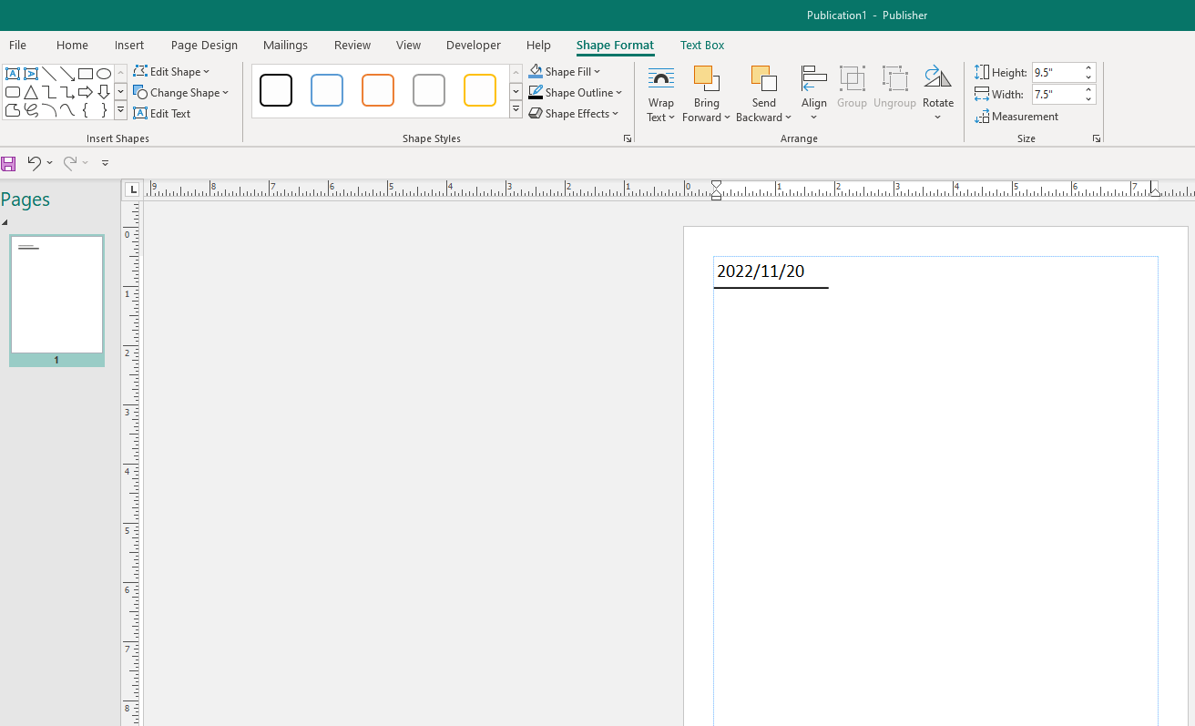 Create a horizontal line above and below a date (Microsoft Publisher ...