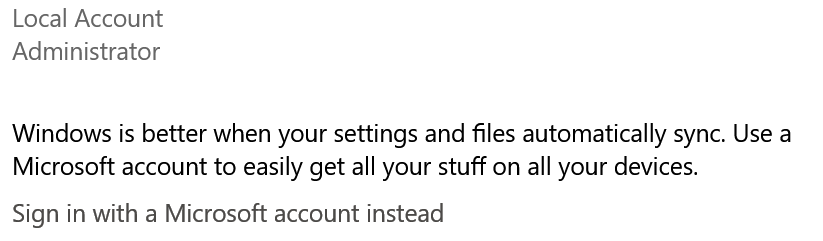 Can't log in to local admin account without internet - Microsoft Q&A