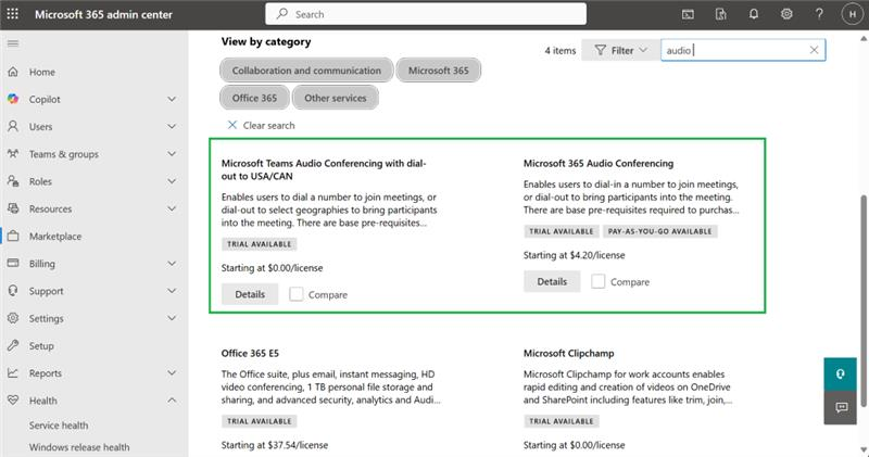 How do I setup Audio Conferencing for Teams - Microsoft Q&A