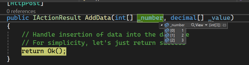 How can pass from Datatable Data To Controller IActionResult ... How can pass from Datatable Data To Controller IActionResult ...
