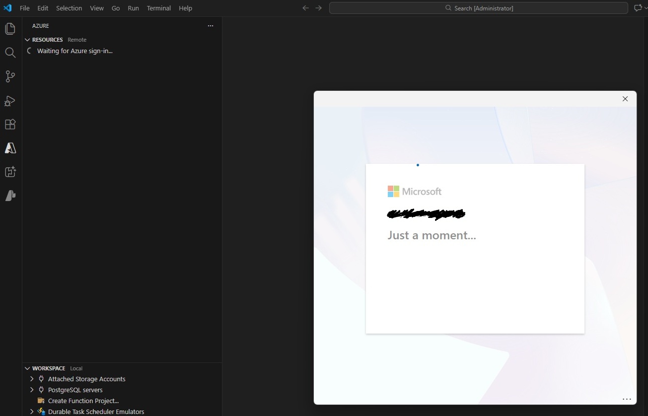 Unable to sign into Avanade's Azure subscription via the Azure ...