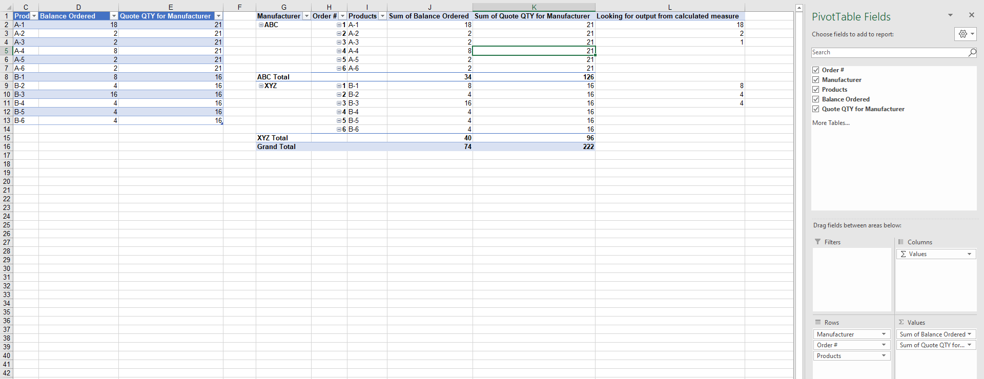 Microsoft Excel Pivot Table Calculated Measure Help - Microsoft Q&A